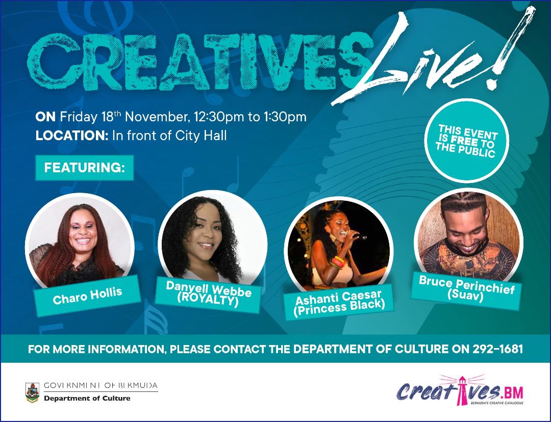 Creatives Live! Event Tomorrow | Government of Bermuda